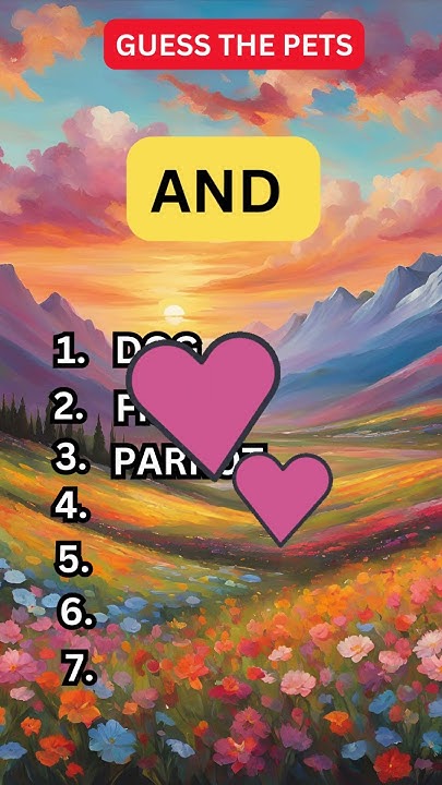 Guess the Pets by their Scrambled names under 60 seconds? #shorts #quiz ...