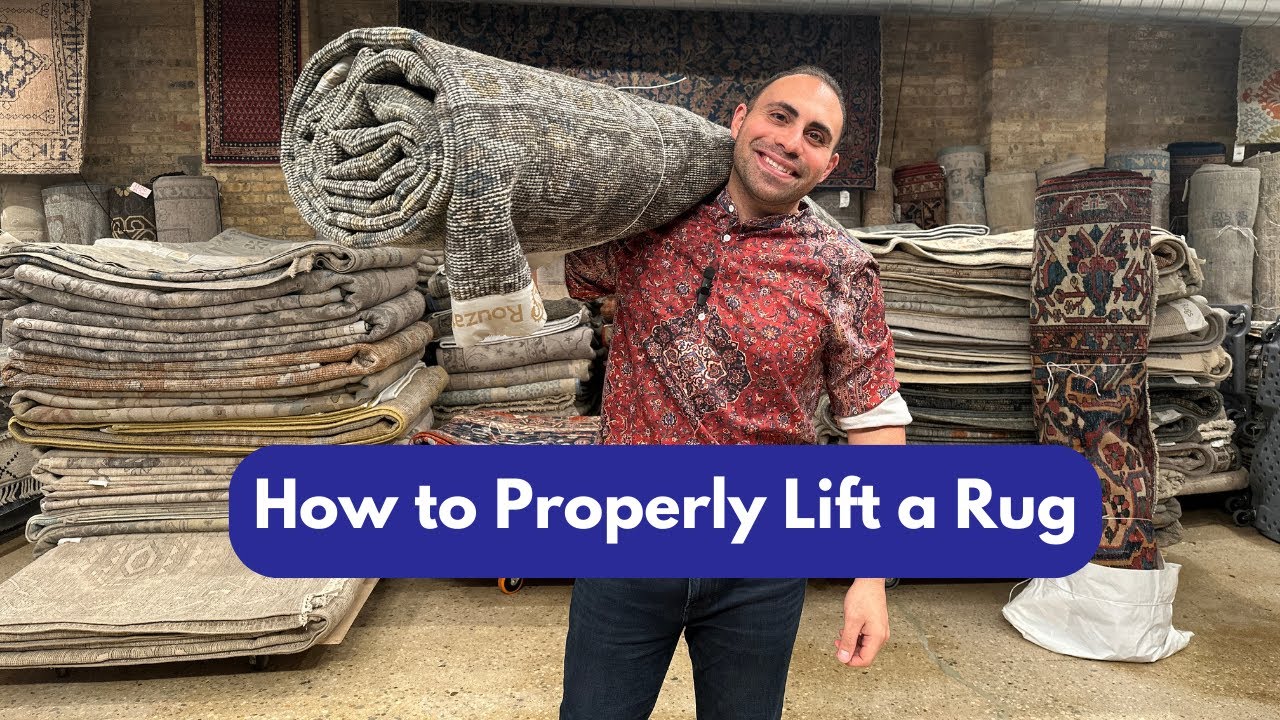 How to Properly Lift a Rug! #diy #persianrugs #movingtips - YouTube