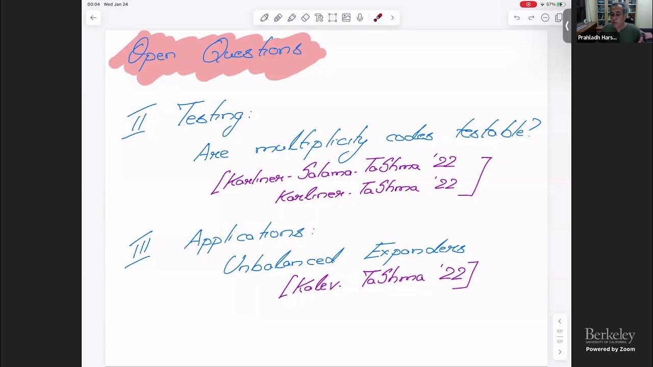 Recent Advances in Multiplicity Codes - YouTube