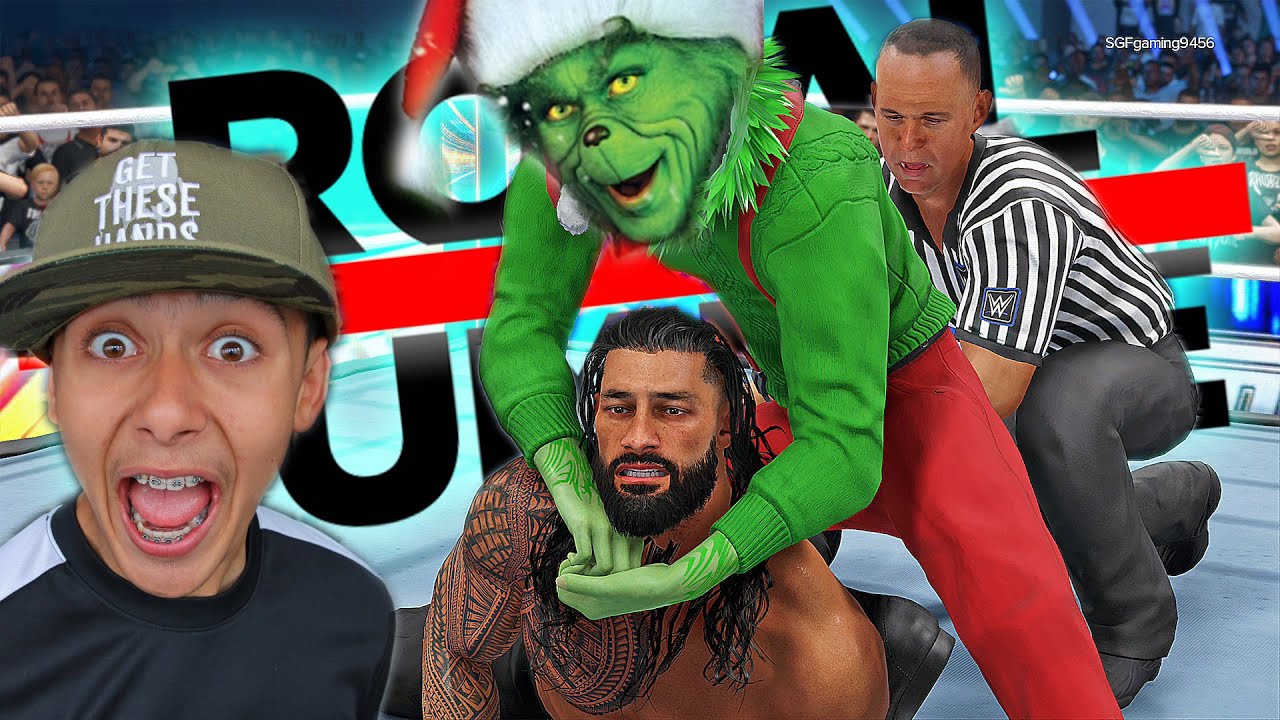 This is HOW THE GRINCH STOLE CHRISTMAS from the WWE 2K24 Royal Rumble ...