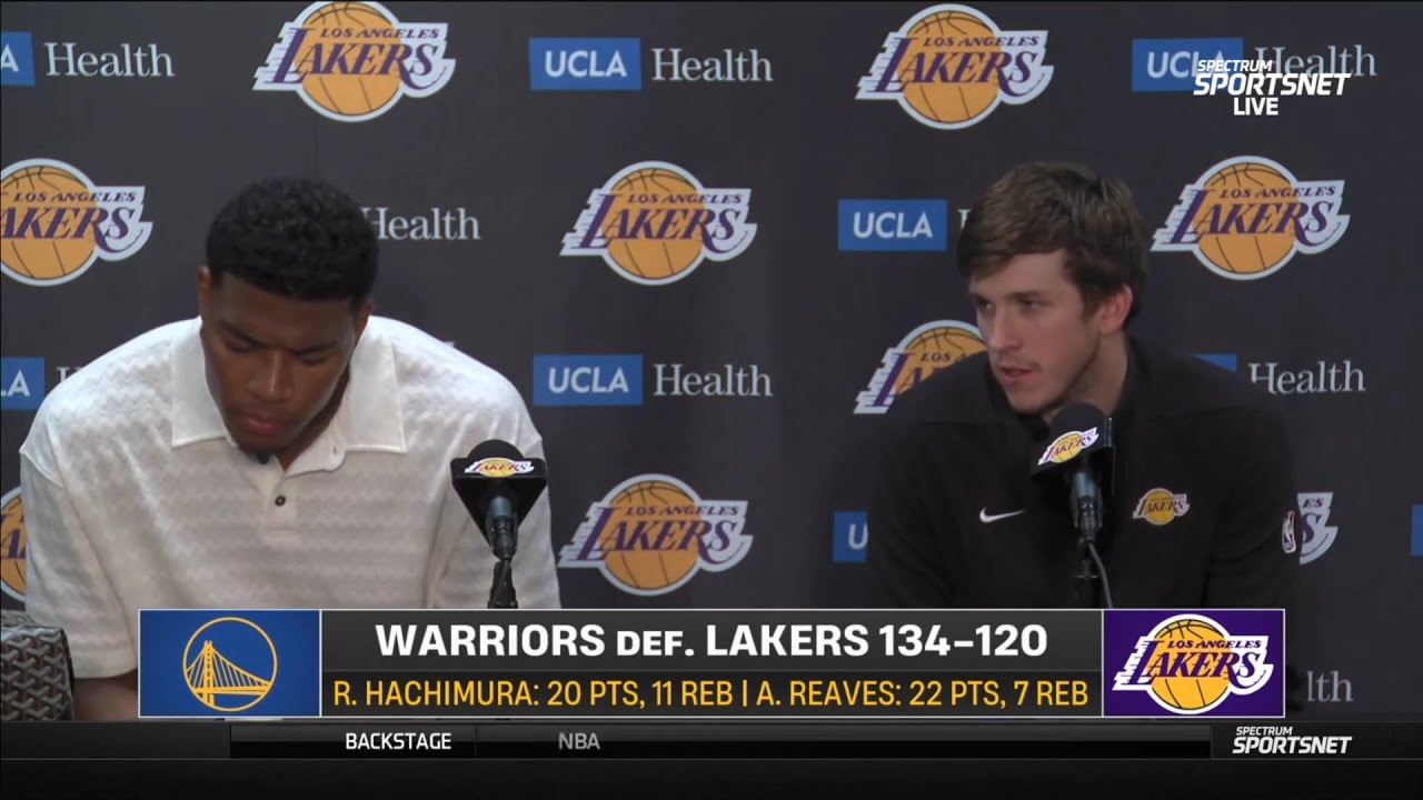 Austin Reaves vs Rui Hachimura PostGame Interview | Golden State ...