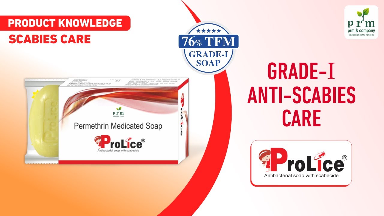 PRM's PROLICE SOAP | GRADE-I MEDICATED SOAP | Scabies Care | Permethrin ...
