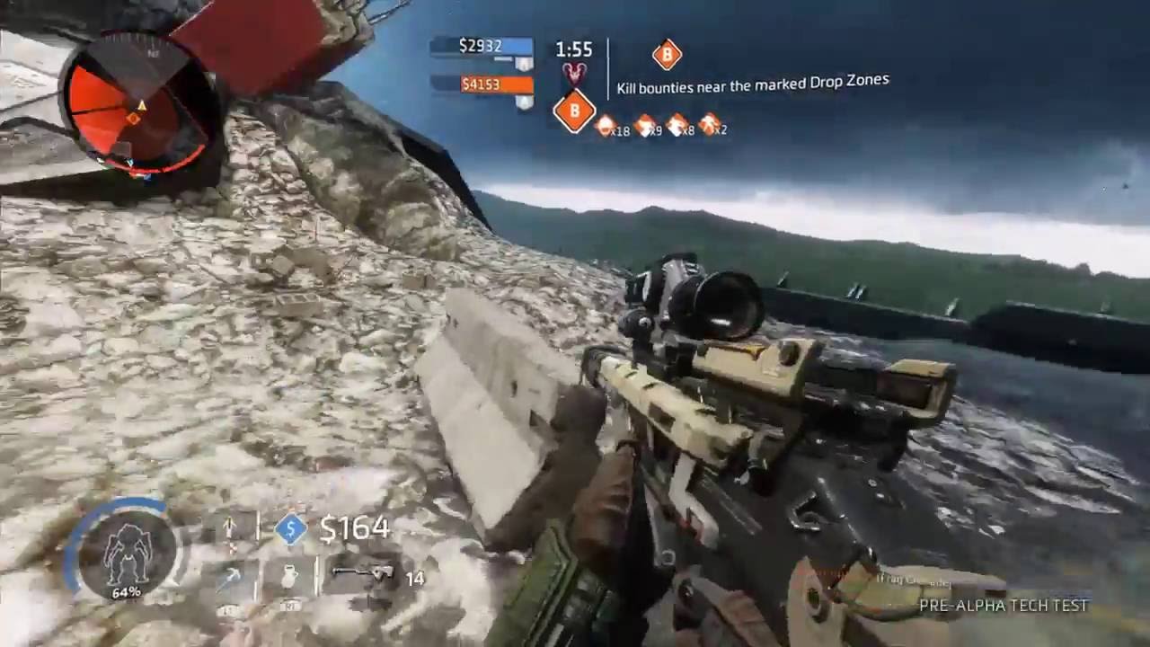 Titanfall 2 Double take Sniper rifle Gameplay!! Titanfall 2 tech test ...