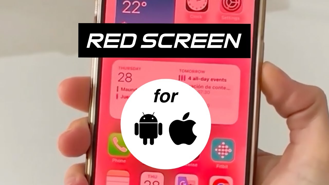 Reduce Blue Light: Red Screen for your phone ( iPhone & Android ) - YouTube