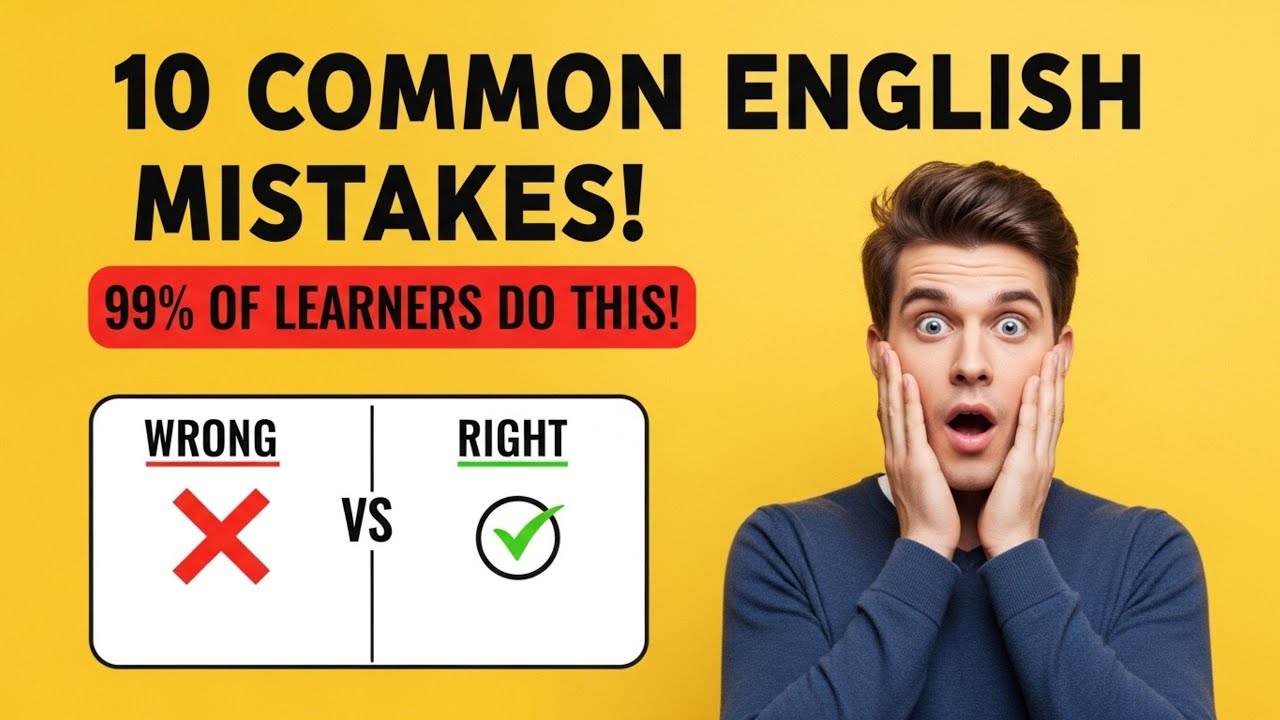 10 Most Common Mistakes 99% of English Learners Make Stop These Now ...