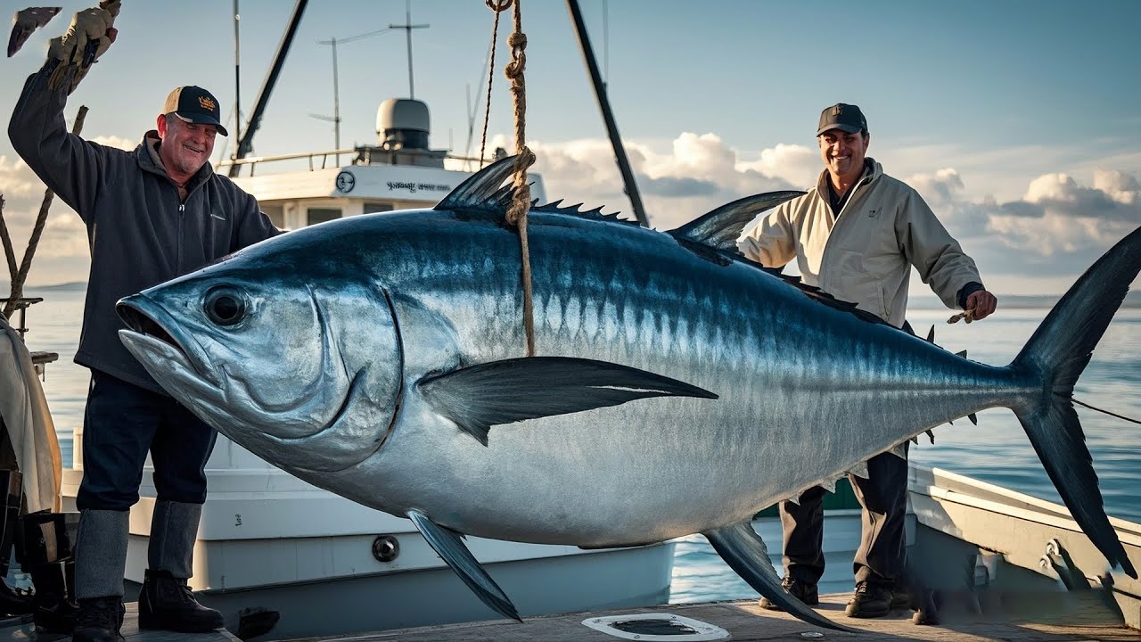 3-Hour Struggle! Fishing Crew Lands a $10,000 Bluefin Tuna! - YouTube