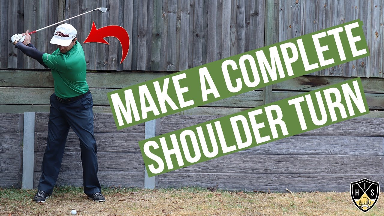 Full Shoulder Turn Golf Swing Make A Great Backswing - YouTube