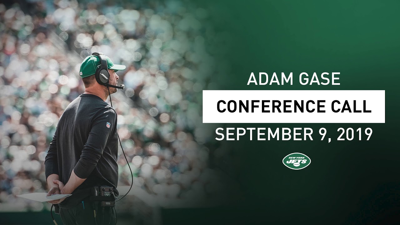 Adam Gase Conference Call (9/9) | New York Jets | NFL - YouTube