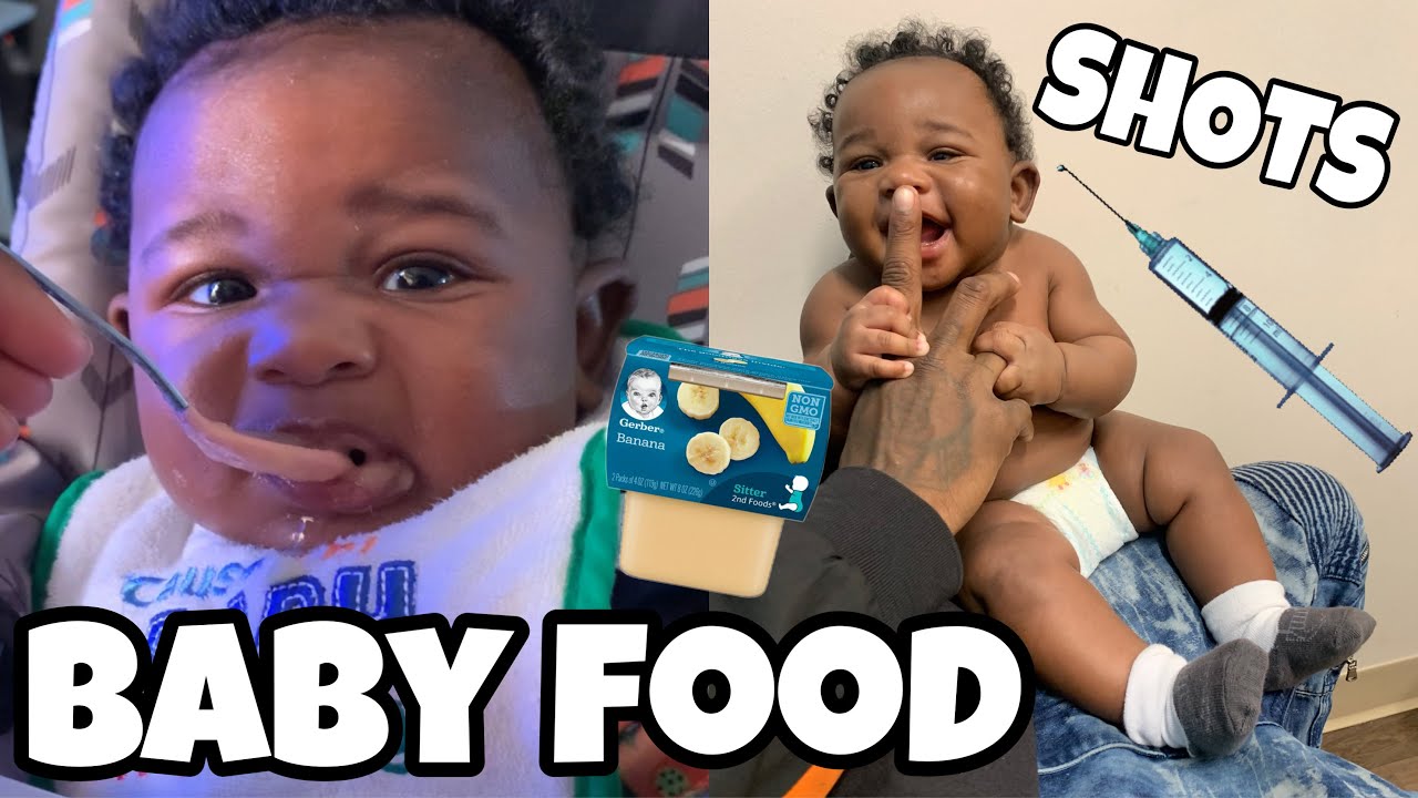 4 Month Shots + Baby’s First Food *A Week In My Life* - YouTube