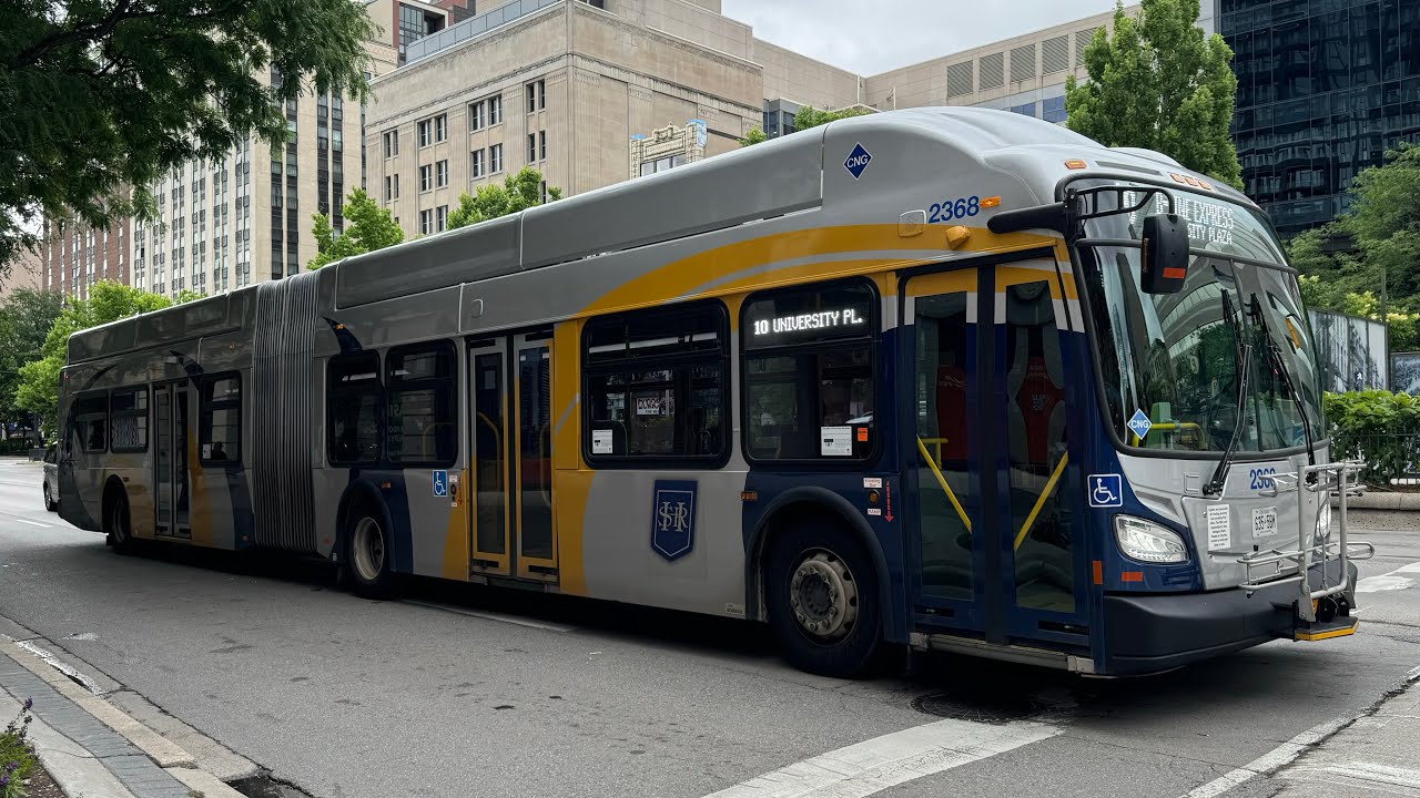 HSR - Hughson Street North (New Flyer XN60 2368) - YouTube