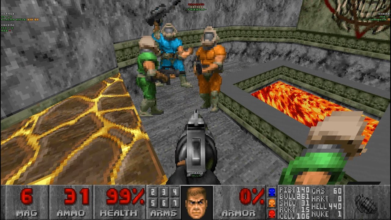 Brutal Doom v22 (Doom 2) Co-op Montage | 4 players | - YouTube