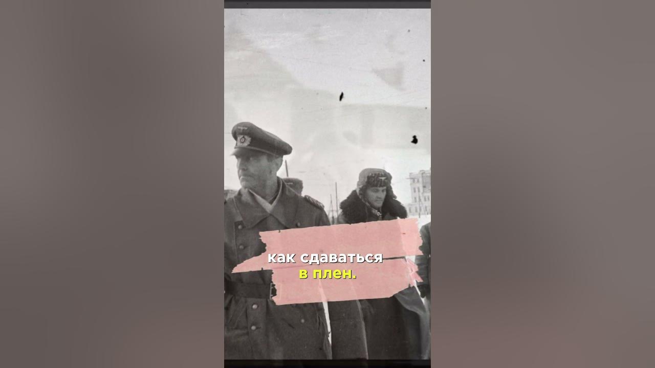 Что сказал фельдмаршал Фридрих Паулюс перед сдачей в плен Shorts