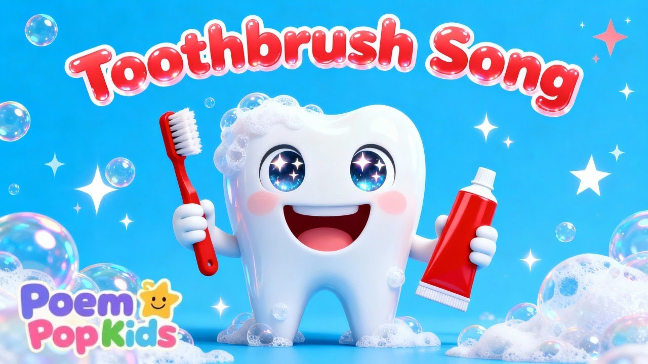 Brush your Teeth Song | Fun Kids Poem for Brushing Teeth & Healthy ...