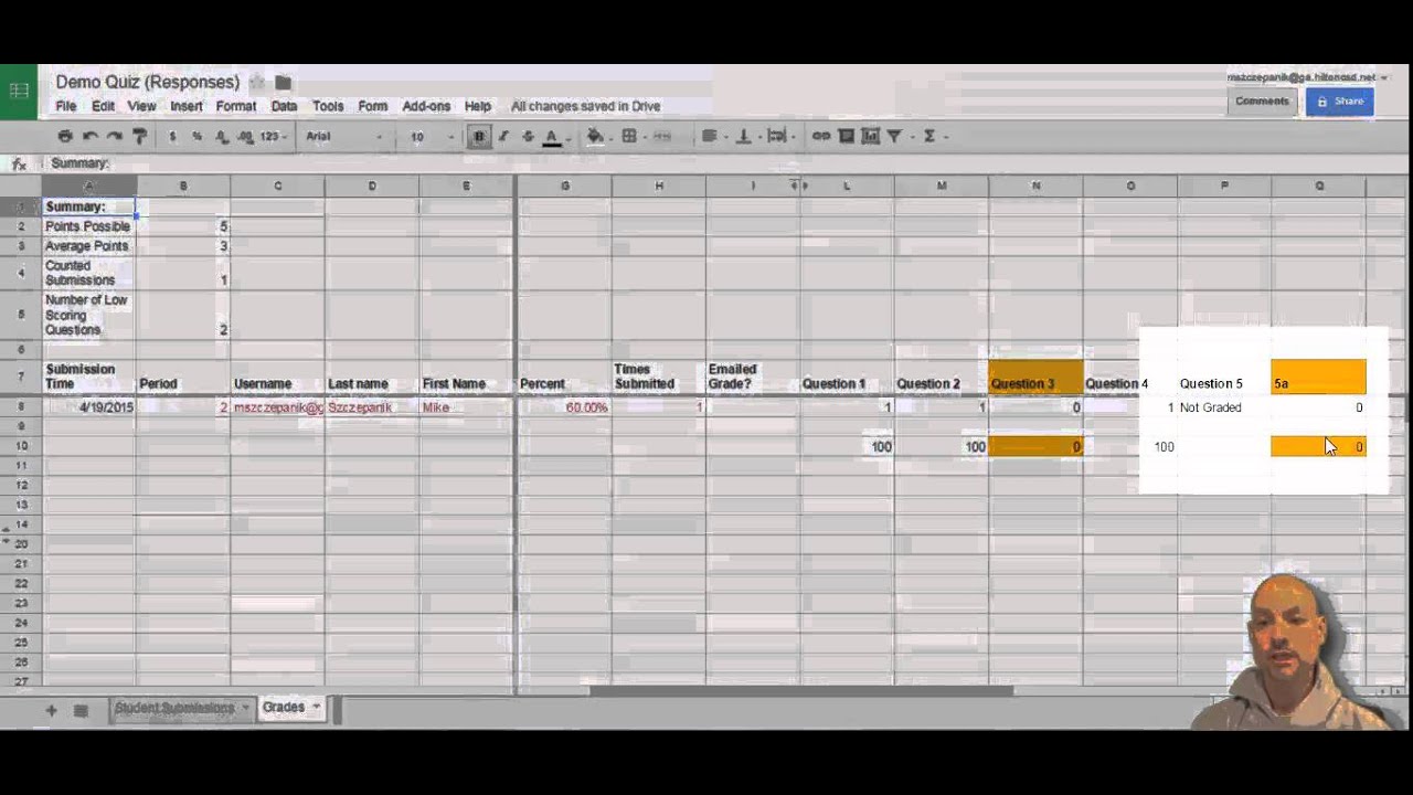 Using Forms and Flubaroo to Grade Free Response Questions - YouTube