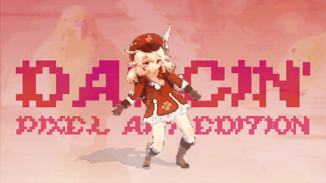 Genshin Impact Klee Bailando En Pixel Art - YouTube
