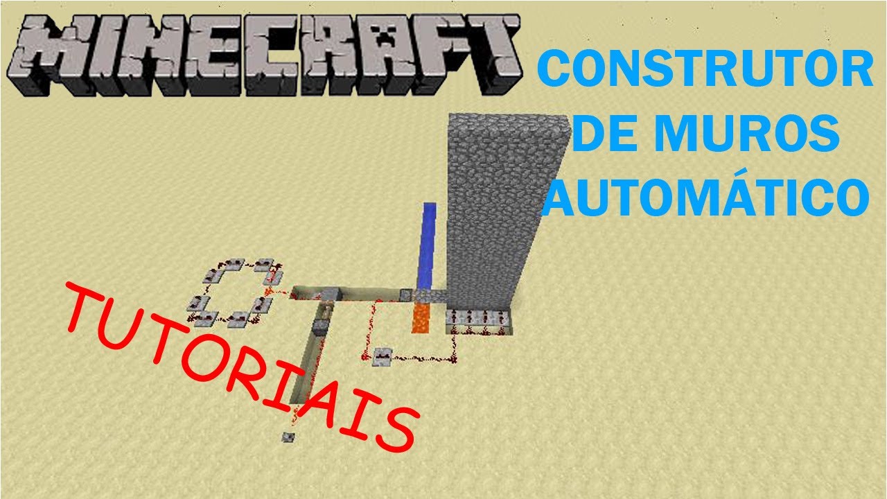 Minecraft tutoriais - Construtor de muros automáticos - YouTube