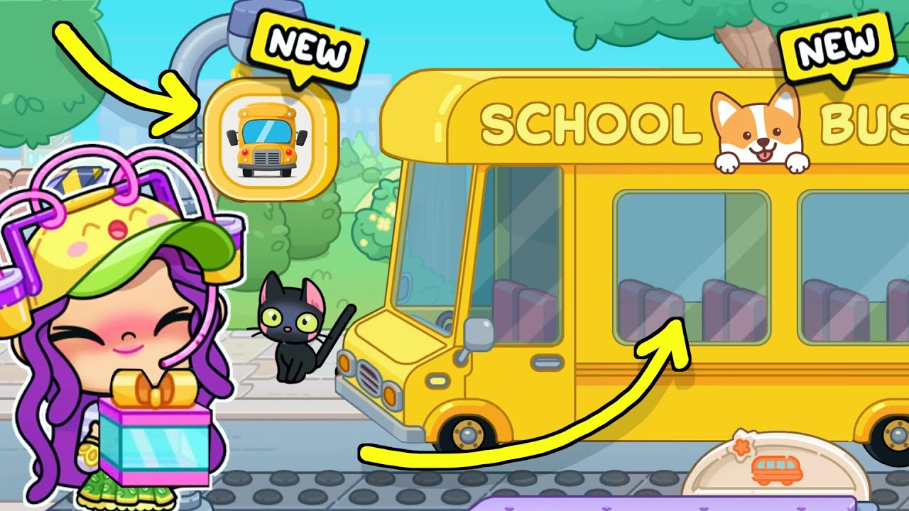 NEW SCHOOL BUS + 25 NEW SECRETS IN AVATAR WORLD // HAPPY GAME WORLD ...