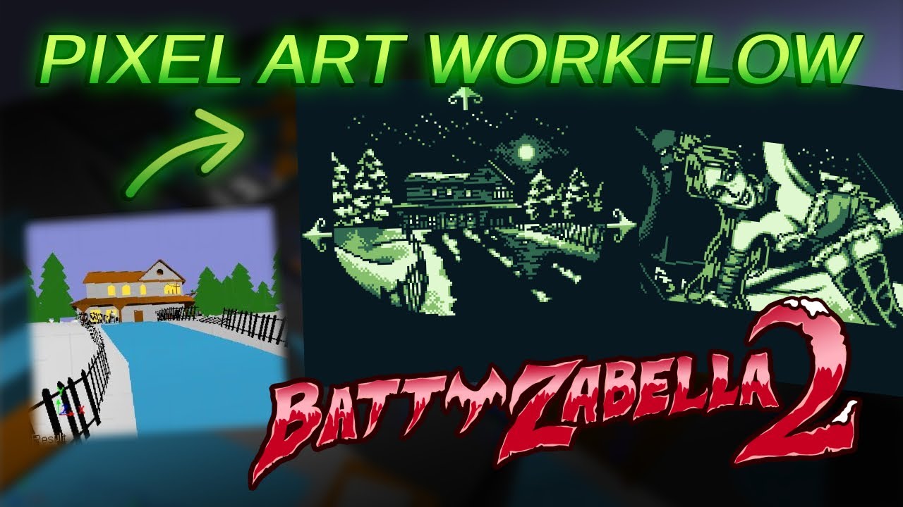 Batty Zabella 2 Pixel Art Workflow - YouTube