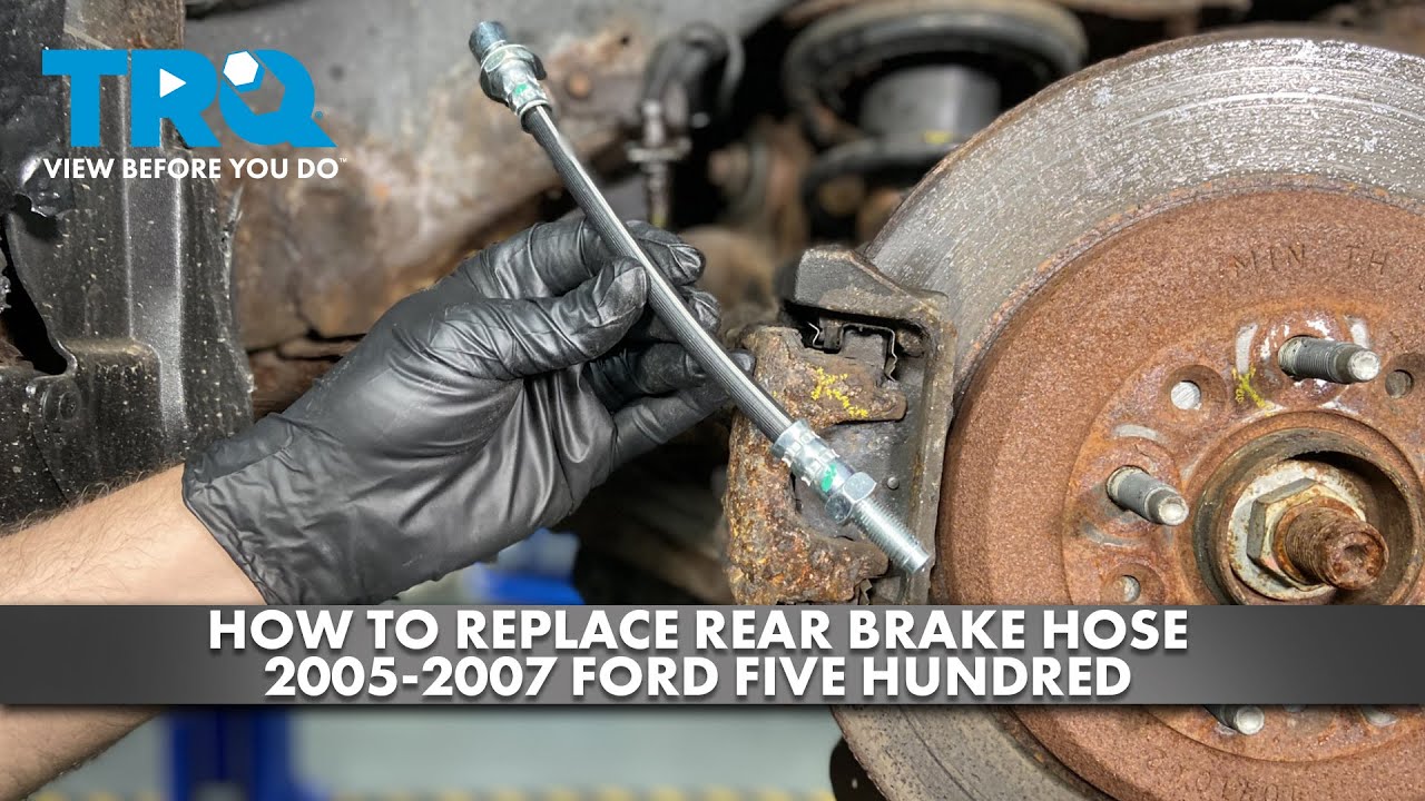 How to Replace Rear Brake Hose 2005-2007 Ford Five Hundred - YouTube