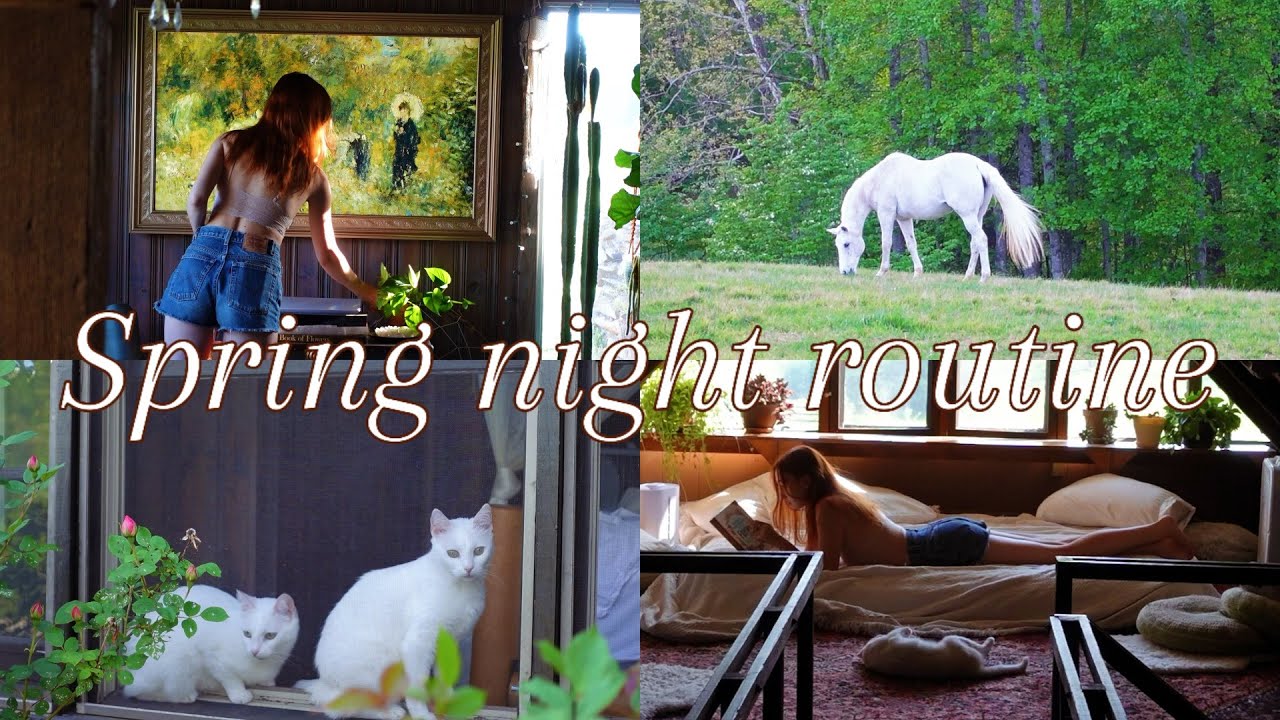 My spring night routine in my cottage🌙🧚🏻🌱 - YouTube