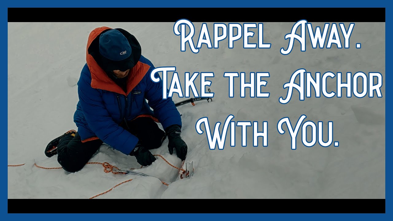 Making a Retrievable Snow Anchor for Rappelling (Abseiling) - YouTube