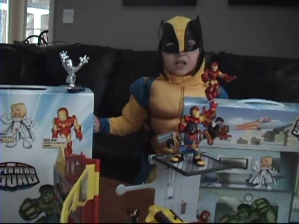 Zach's Superhero Squad - YouTube