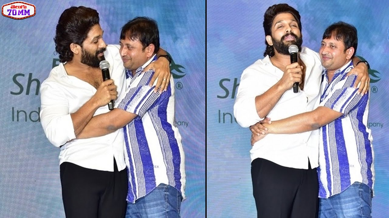 Allu Arjun Emotional Visuals with Producer SKN | Baby Movie ...