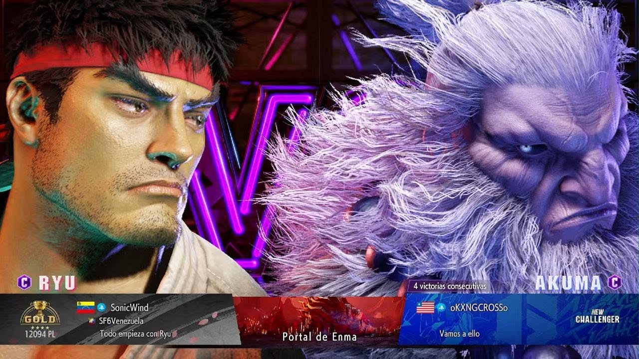 Street Fighter 6 ¤ Ryu vs Akuma Ranked match - YouTube