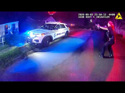 Suspect Steals Police Car Then Crashes Through a House