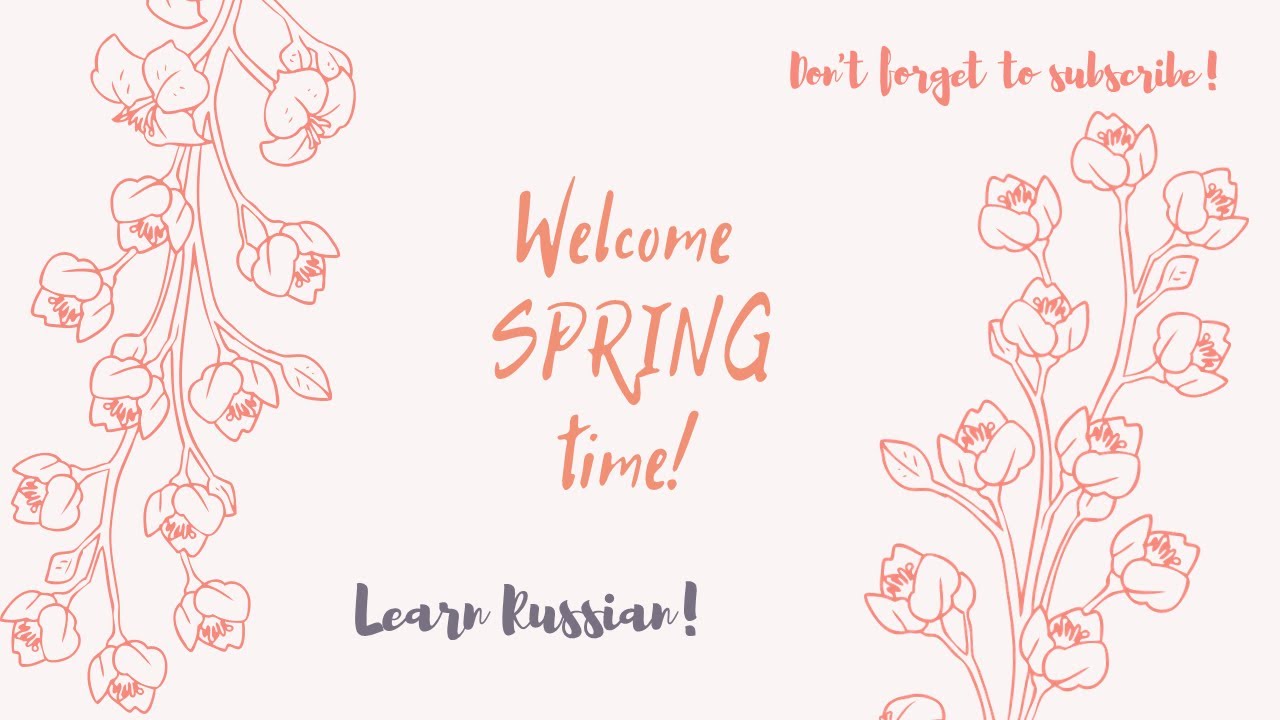 Welcome spring time - YouTube