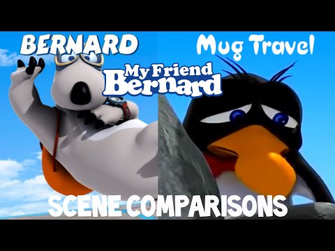 Bernard (2006), My Friend Bernard (2007), and Mug Travel (2007) - scene comparisons