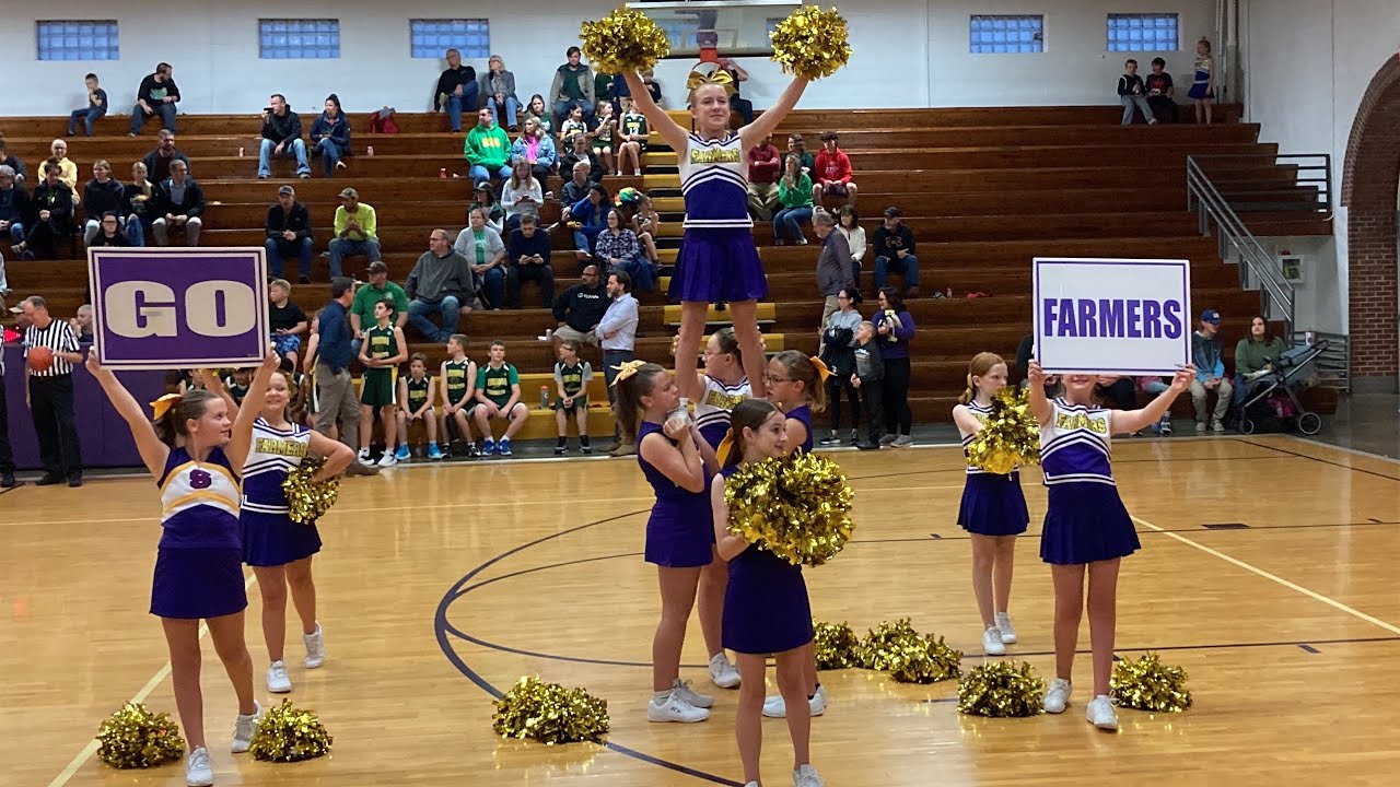 Averie cheer clips 💜📣💛 - YouTube