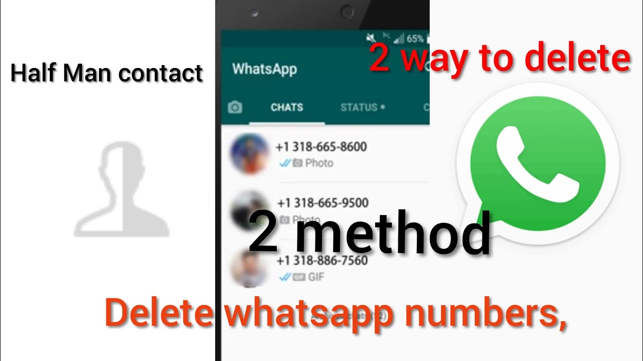 How to । Delete Whatsapp Contacts, Numbers, । Remove Whatsapp Number ...