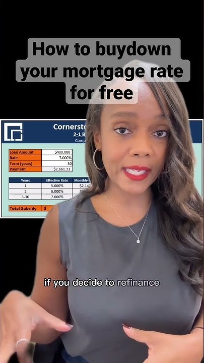 What is a 2-1 buydown? How to buydown your mortgage rate for free? - YouTube