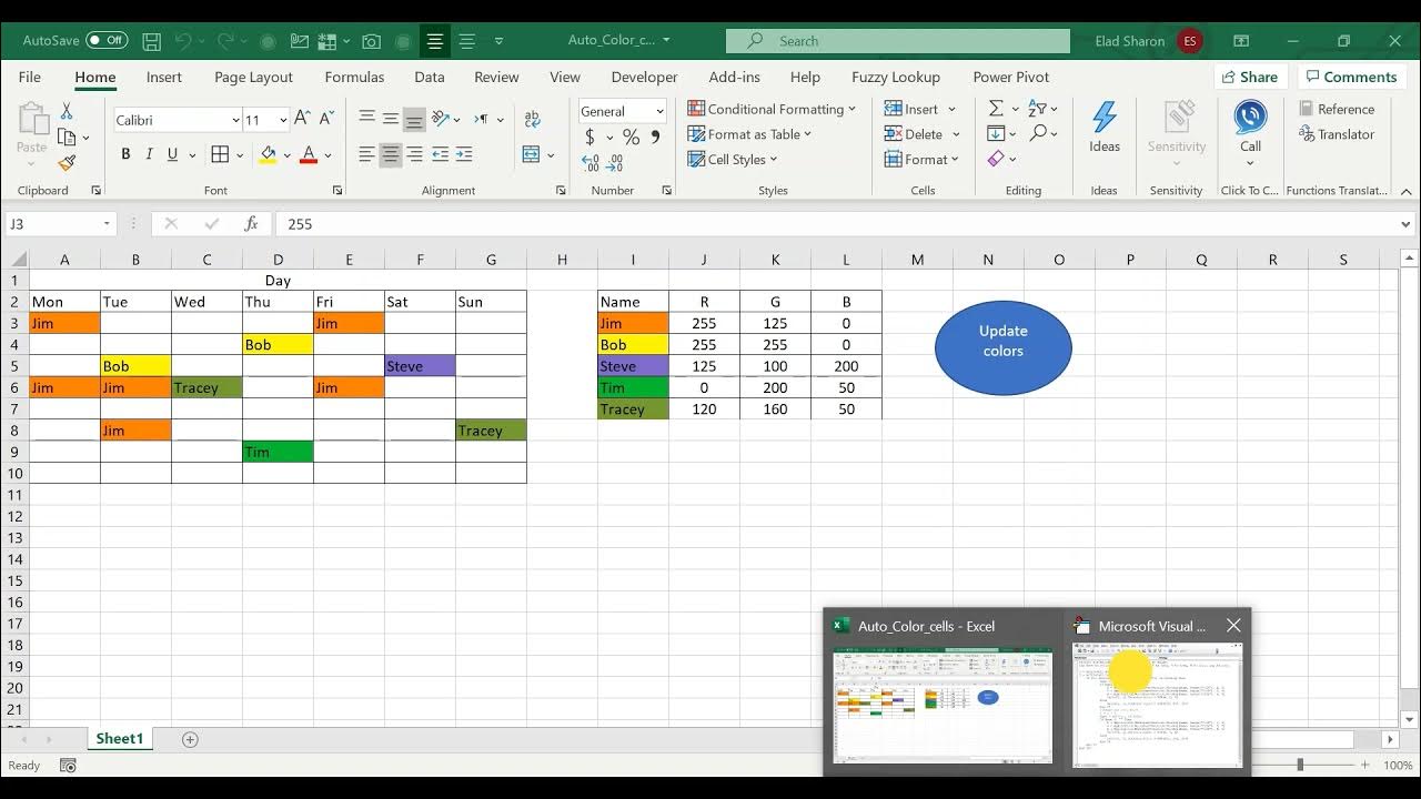 Automatic cell coloring VBA Excel (2021) - YouTube