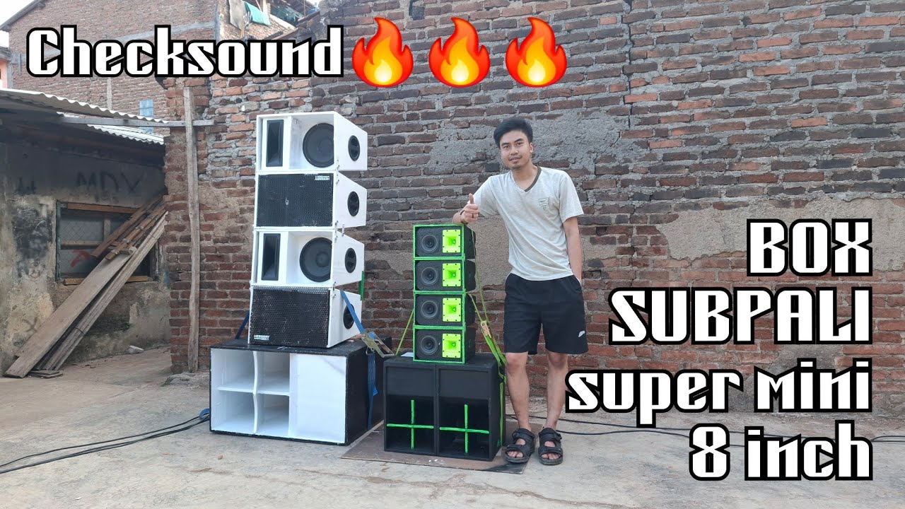 Miniatur sound system semi balap full set murah | box subpali 8 inch x ...