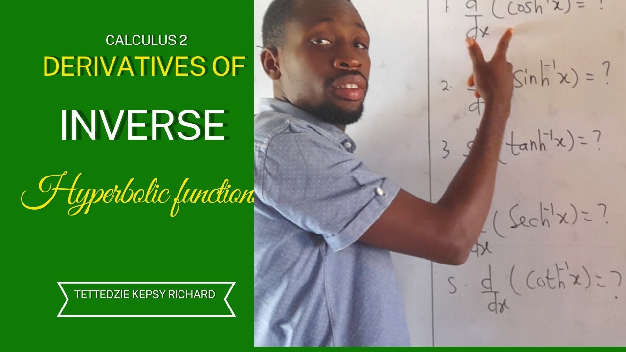Hyperbolic Functions: Derivatives of Inverse Hyperbolic Functions - YouTube