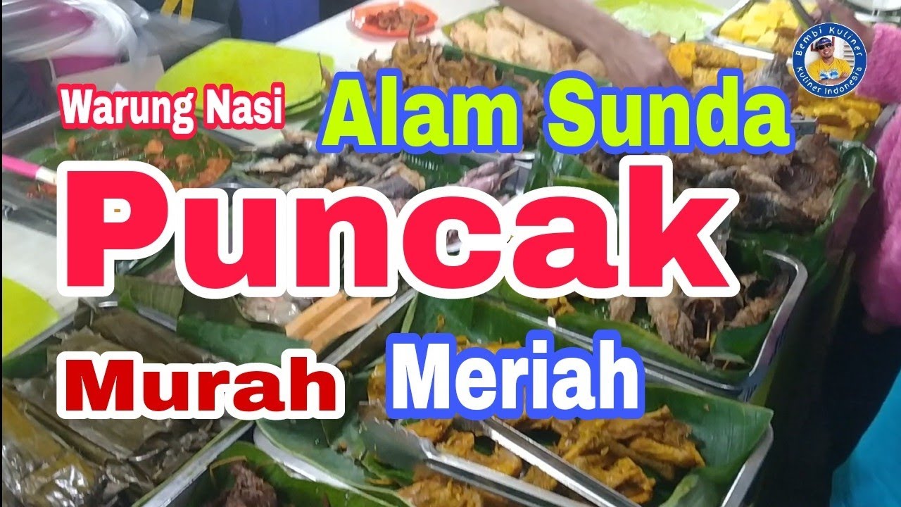 Warung Nasi Alam Sunda Puncak Ramai Banget. - YouTube