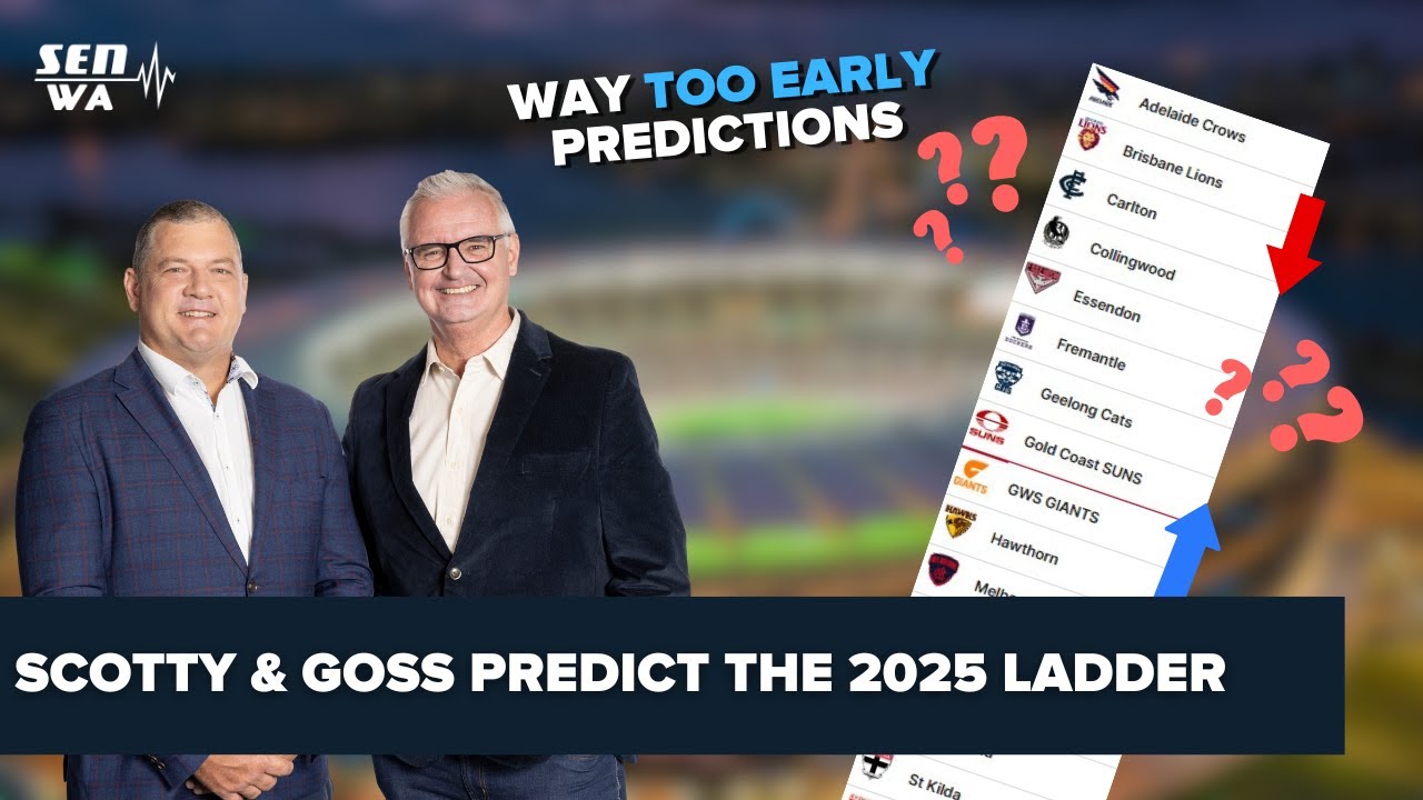 Predicting the 2025 AFL Ladder in 2024 - YouTube
