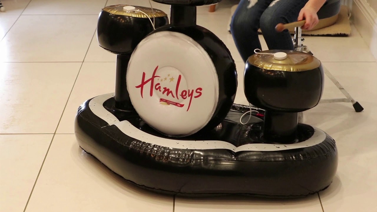 Rainbow Colours Inflatable Drum Kit - YouTube