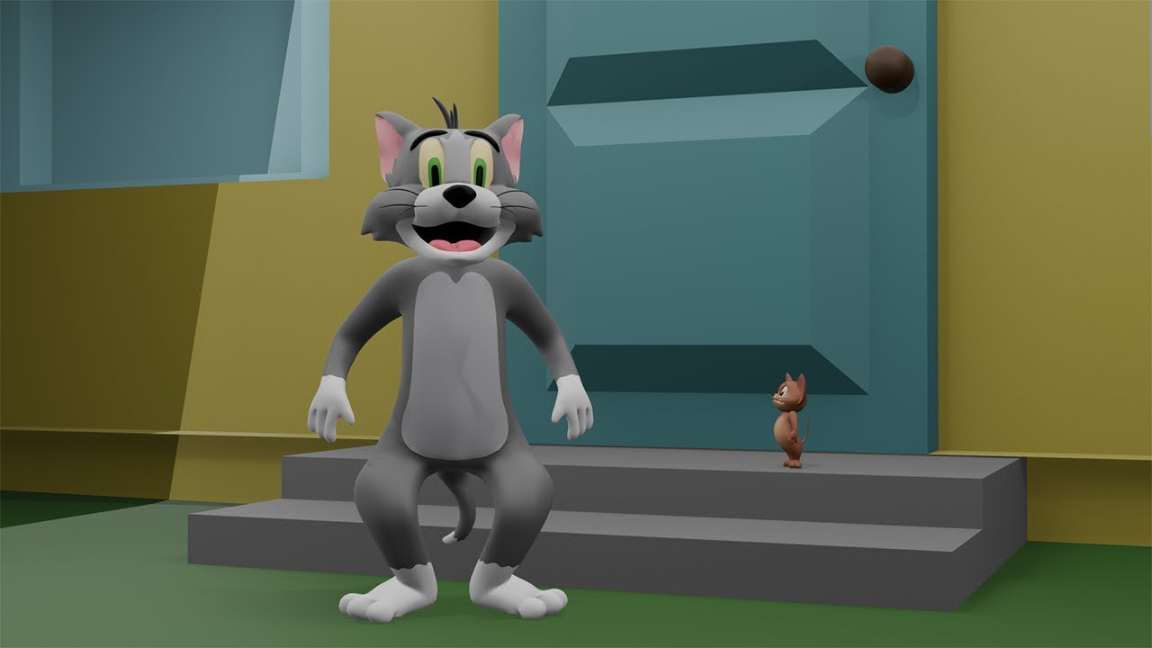 How to make Tom in blender #jerry #tomandjerry #blender #tom - YouTube