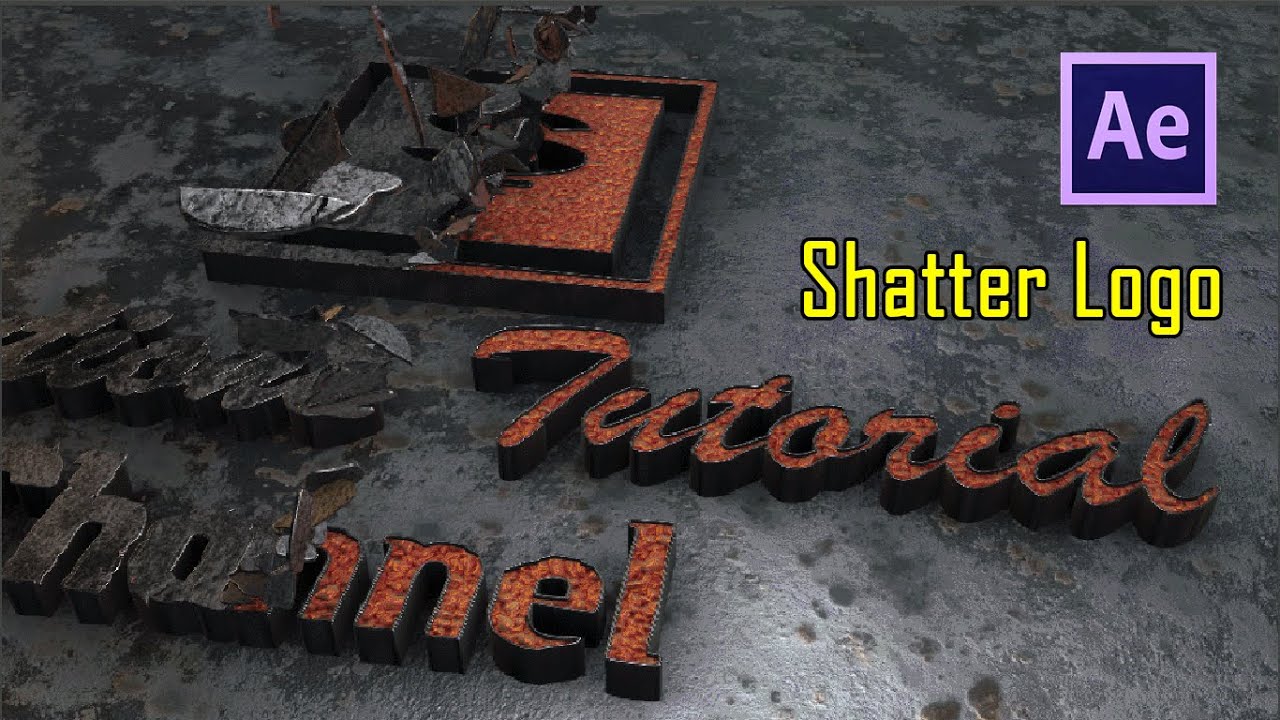 Membuat Logo Pecah Dengan Element 3D di After Effects - YouTube