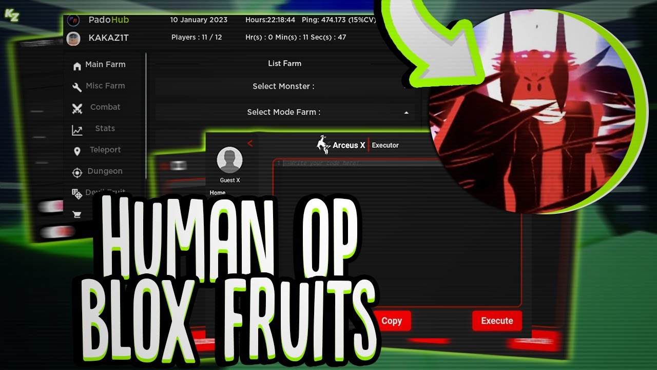 [🔥RACE V4] Script Blox Fruits - Update Raça Human V4, Auto Mirage ...
