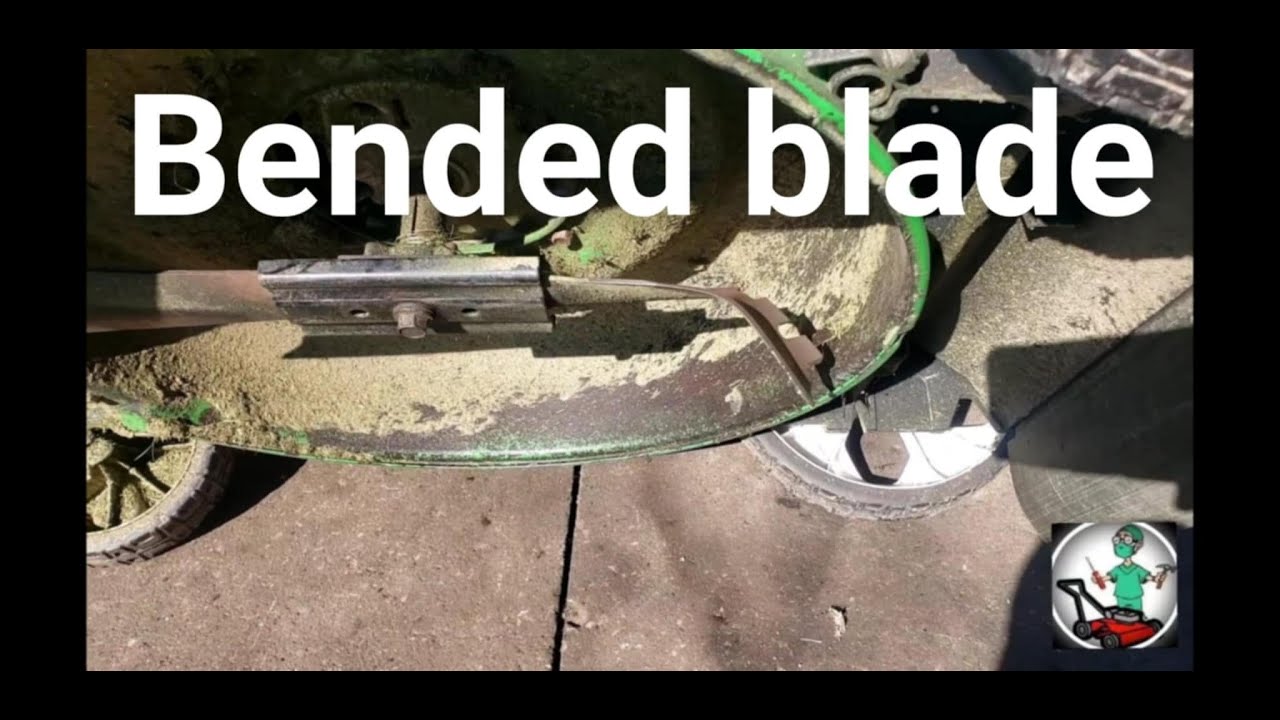 lawnmover with bended blade - YouTube