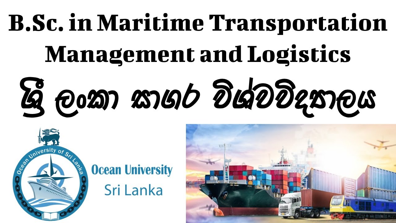 B.Sc. In Maritime Transportation Management and Logistics in Ocean ...