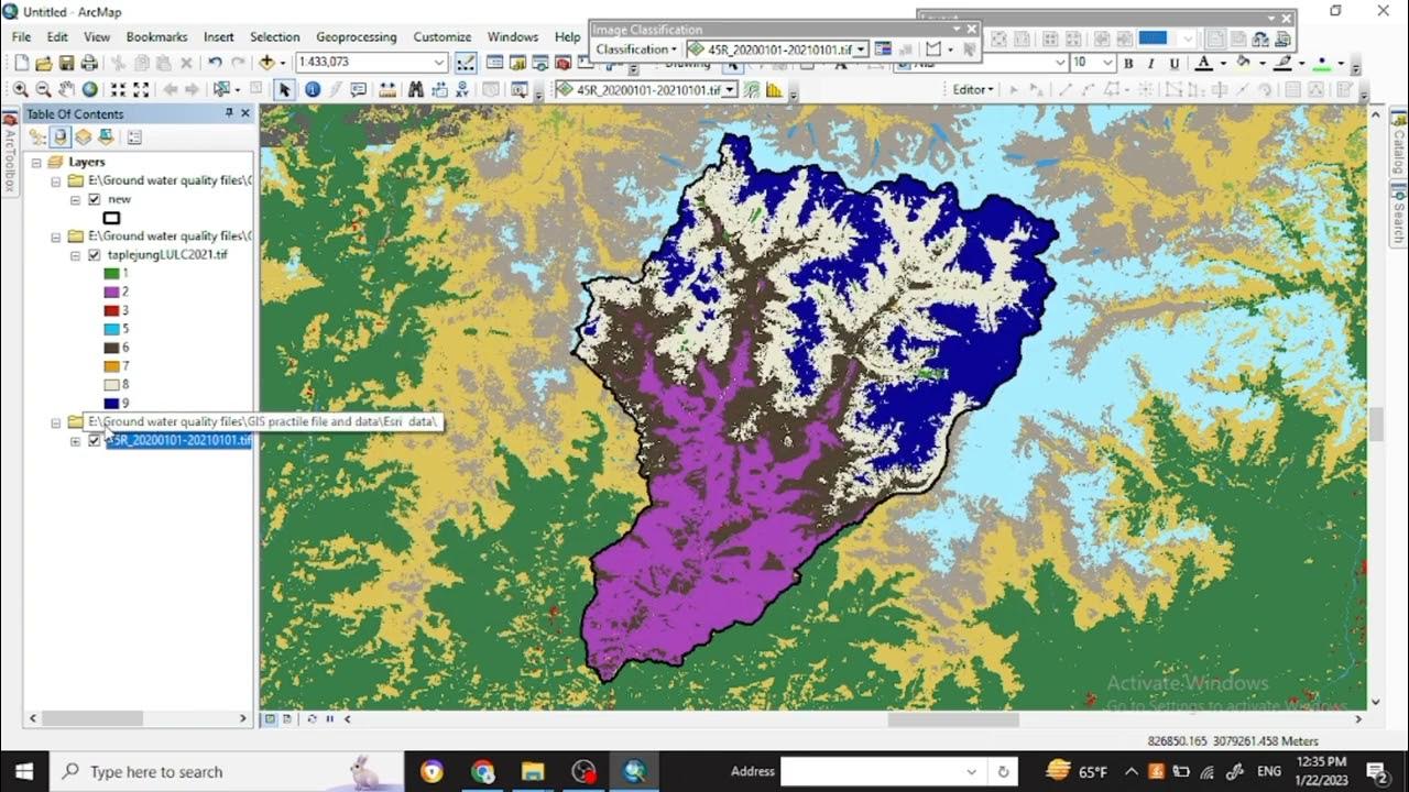 LULC MAP with ESRI 10 m resolution shape file @gistutorial_easytutorial - YouTube