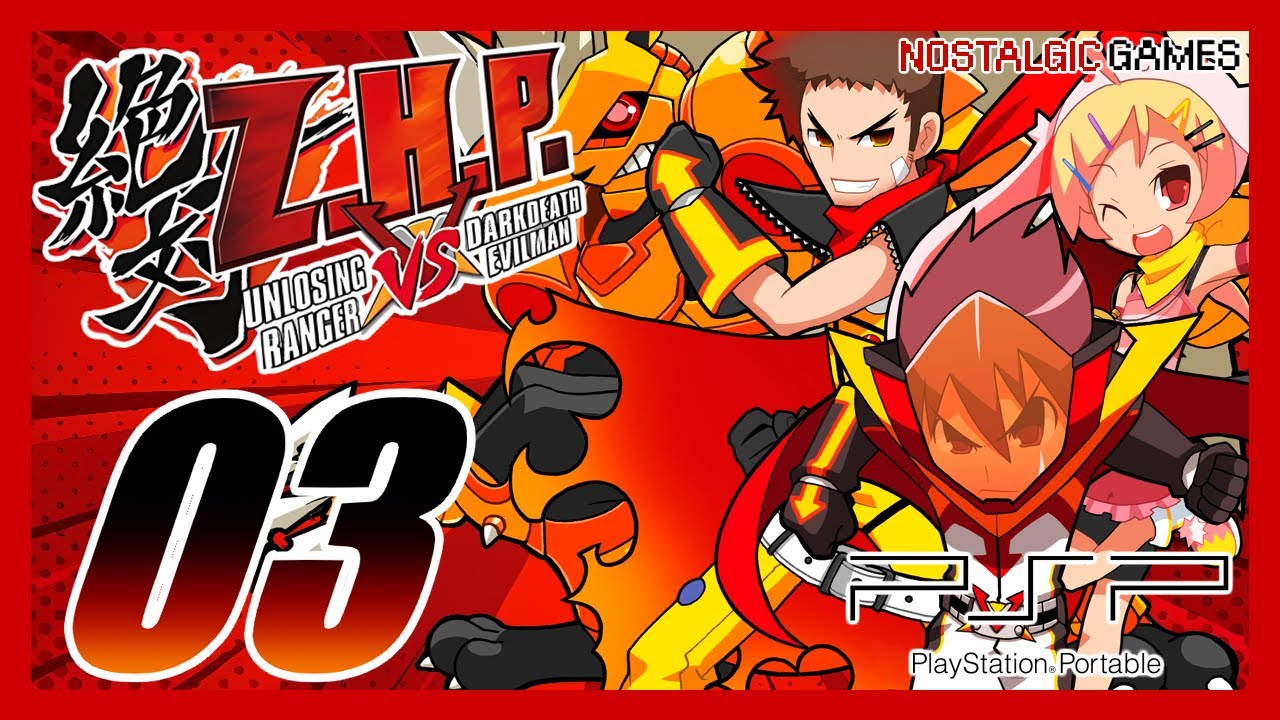 Z.H.P.: Unlosing Ranger VS Darkdeath Evilman #03 | Level 1- 2 | PSP ...