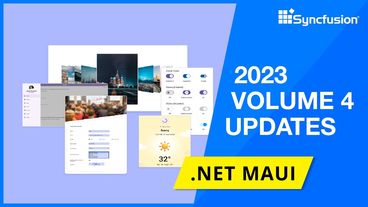 Syncfusion .NET MAUI Updates—2023 Volume 4 - YouTube