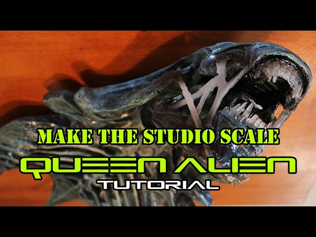 Xenomorph Queen Head Lifesize Queen ALIEN Statue Stands 16 Feet