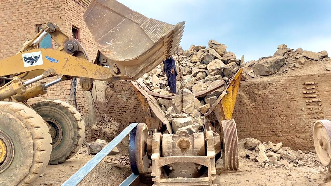 Amazing Quarry Primary Rock Crushing Machine Working || Setisfying Rock ...